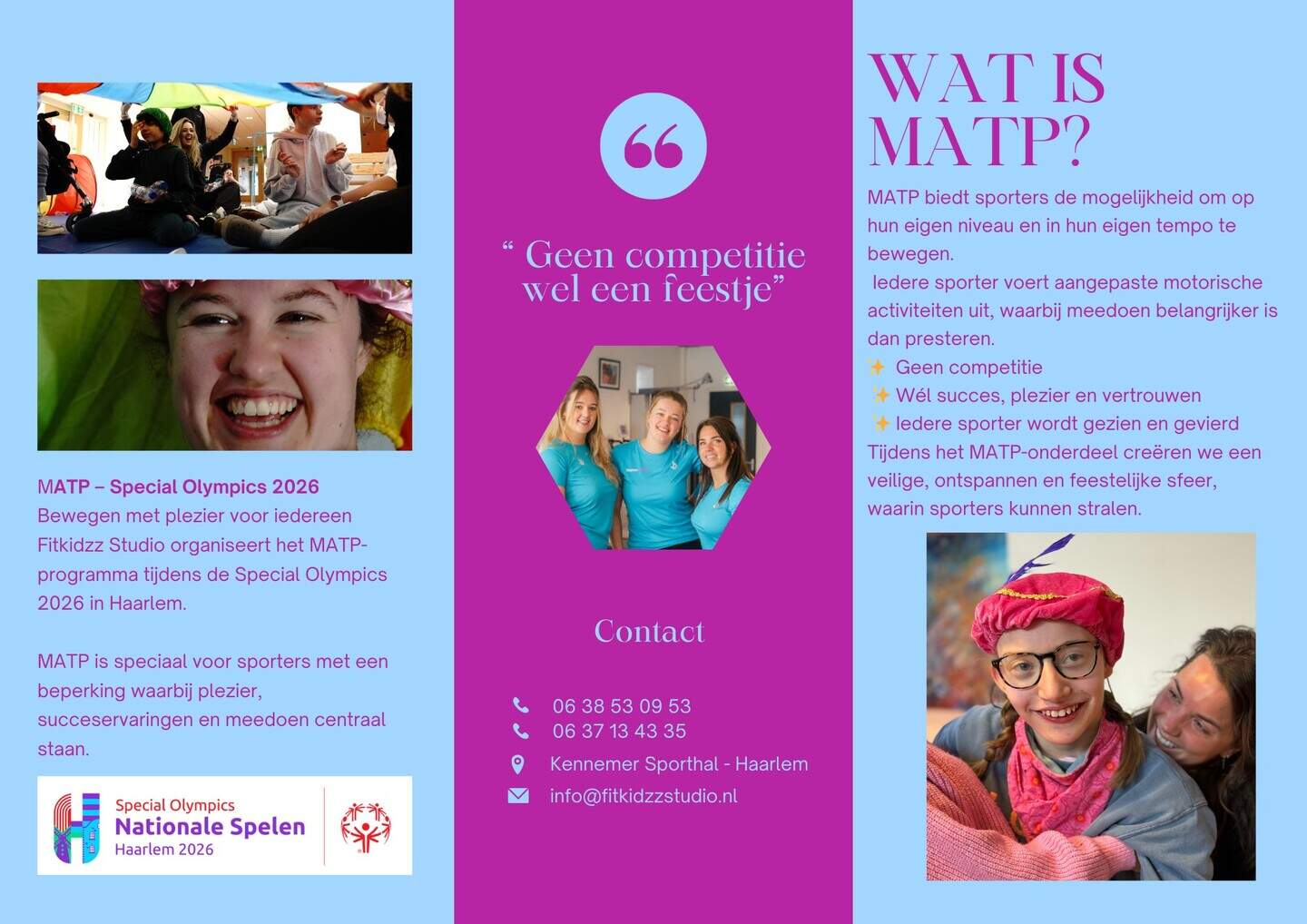 Special Olympics Haarlem 2026: MATP demonstratiesport voor kinderen met ...